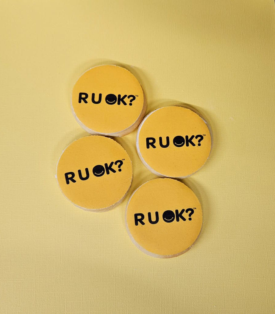 R U OK Cookies 4cm Cookies - Pack of 100 Cookies - Mr Cookies